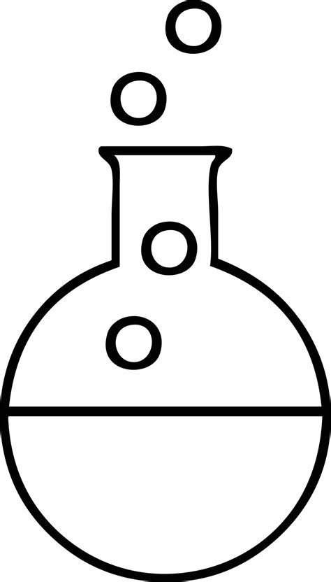 Line Drawing Cartoon Science Experiment 11680628 Vector Art At Vecteezy