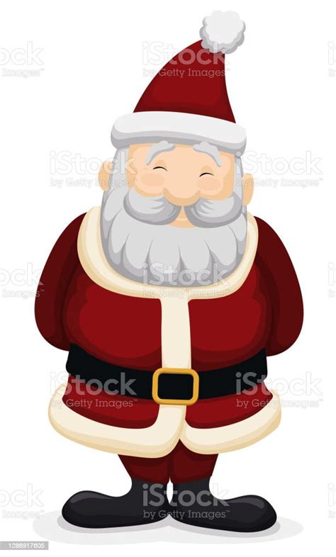 크리스마스를 위해 참을성있게 기다리는 고립 된 귀여운 산타 클로스 12월에 대한 스톡 벡터 아트 및 기타 이미지 12월 가공의 인물 강림절 Istock