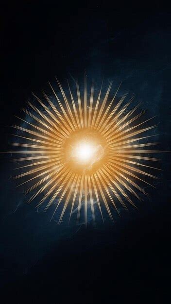 Premium Photo Abstract Glowing Light Sun Burst With Digital Lens Flare