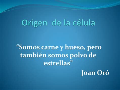 Origen De La Célula Pptx