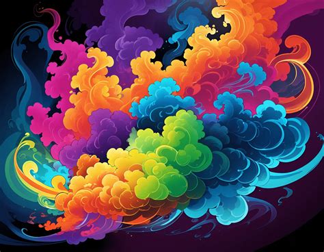Colorful Abstract Cloud Design Free Download Ai Scribbles