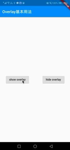 Flutter Overlay 用法简介 皮皮小黑屋