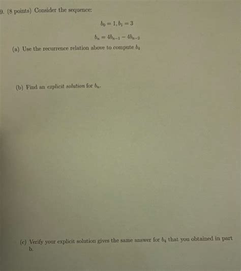 Solved Points Consider The Sequence Bo Bn Chegg Com
