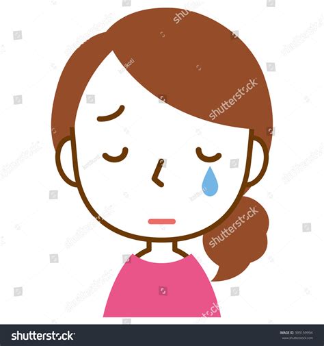 Expression Young Mom Sad Stock Illustration 393159994 Shutterstock