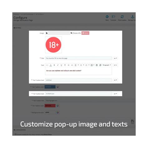 Age Verification Popup
