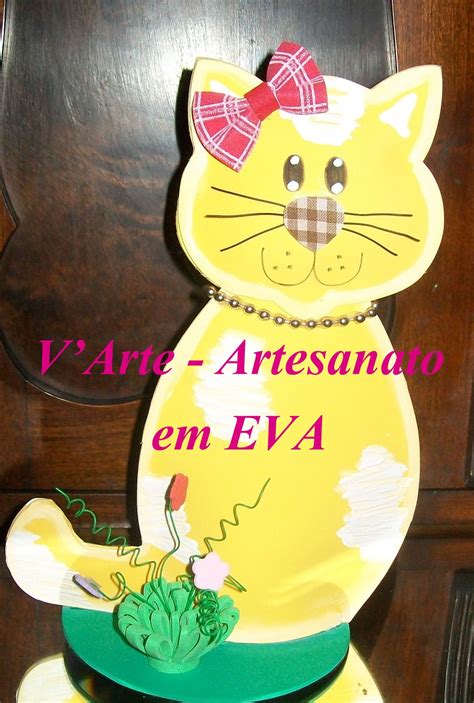 V ARTE ARTESANATO EM EVA GATO MOLDE