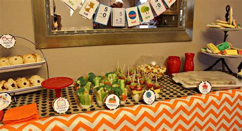 Kutz Paper Scissors Buffet Party Table Back To School Week