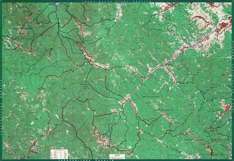 Топографическая карта Горган Топографическая карта заповедника Горганы масштаба 1 50 000 Ua