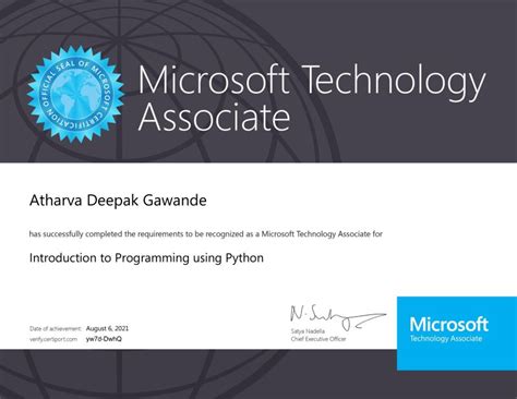 Atharva Gawande On Linkedin Java Microsoftcertification Python