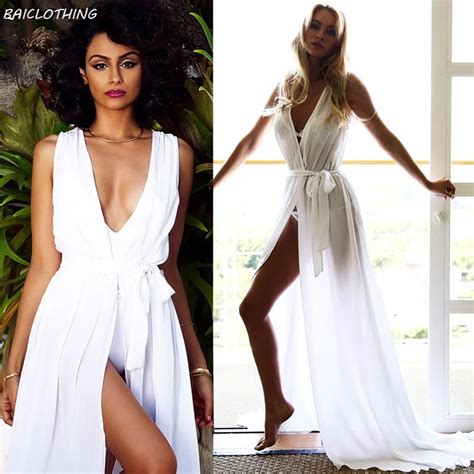 IASKY Sexy Beach Cover Up See Through Women Swimwear Chiffon Cover Ups Kaftan Wrap Dress Robe De