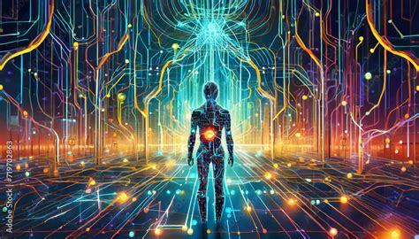 Ai Artificial Intelligence Neural Network Machine Learning Concept Stock Illustration Adobe Stock