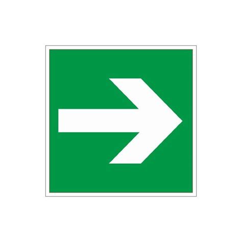 Знак безопасности Направляющая стрелка Е02 01 200х200х2 мм пластик