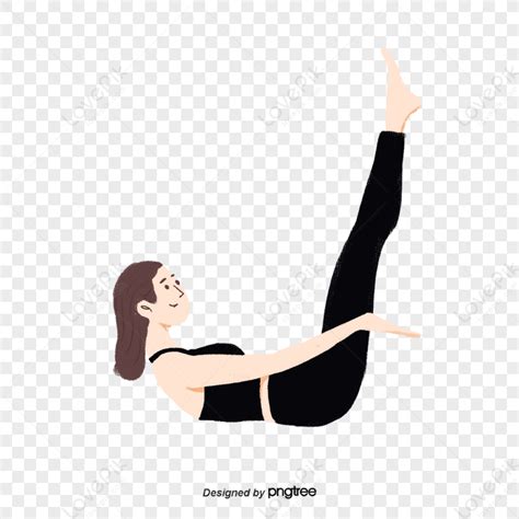 여성 요가 운동 일러스트자세삽화여자 Png 일러스트 무료 다운로드 Lovepik
