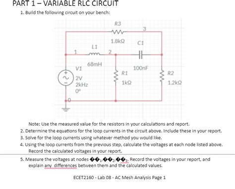 Note Use The Measured Value For The Resistors In Chegg