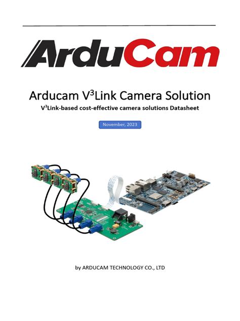 Arducamv3linkdatasheet Pdf Electronics Digital Technology