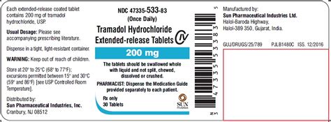 Order Tramadol Hydrochloride Tramadol Hydrochloride 100 Mg 1 Tablet