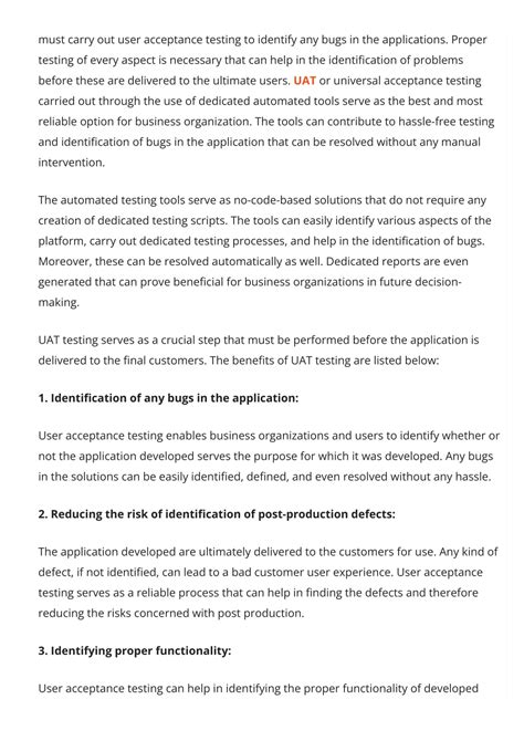 ppt benefits of user acceptance testing using automated tools