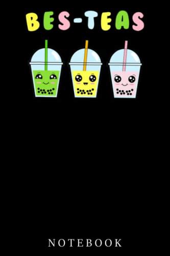 Cute Kawaii Bes Teas Boba Bubble Tea Besties Best Friends Notebook