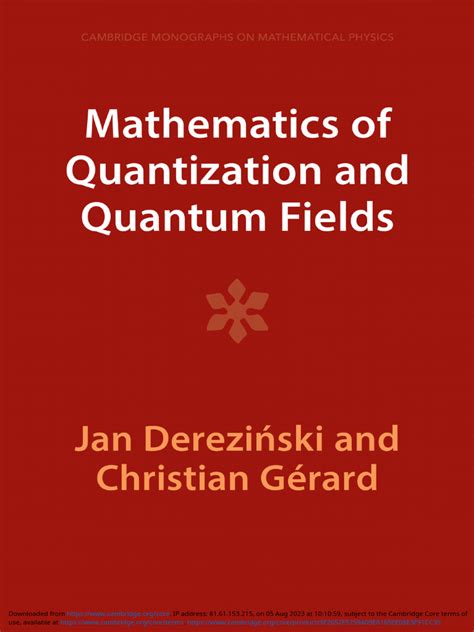 Mathematics Of Quantization And Quantum Fields Pdf
