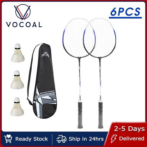 Vocoal Badminton Racket 2pcs Badminton Red Badminton Set Original