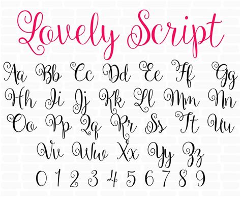 Curly Script Cursive Curly Font Wedding Font Swirl Fo