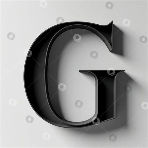 Логотип с черной буквой G шрифтом выполненный в стиле минимализма на сером фоне Ozero