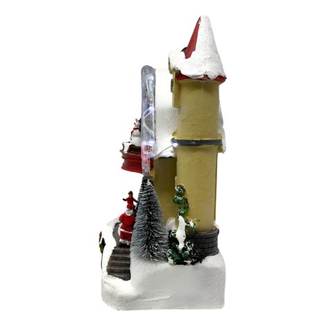 Lumineo Animated Christmas House With Santa 12”x9” Scene