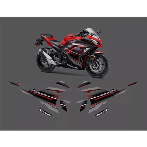 Jual STRIPING STICKER DECAL NINJA 250 FI NINJA FI 250 SEMI FULL