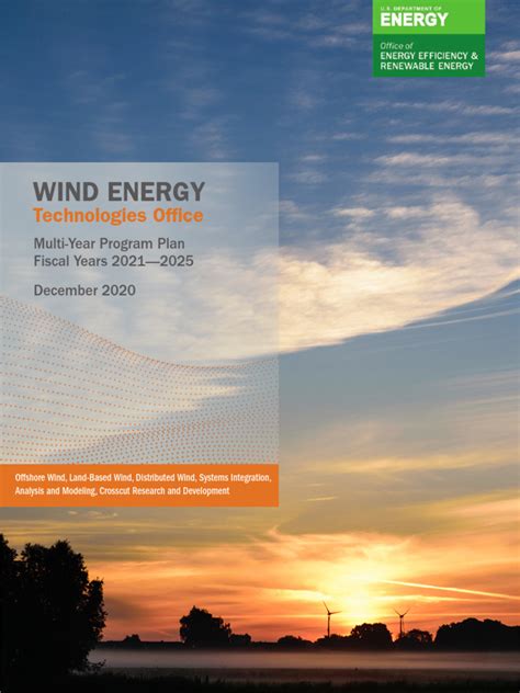 Us Department Of Energy Doe 2021 Wind Energy Technologies