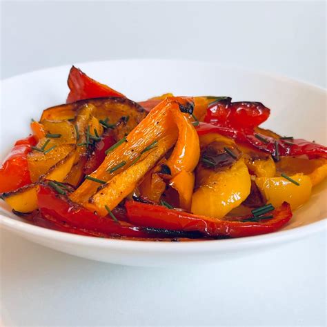 Oven Roasted Bell Peppers An Easy And Delicious Side Dish A Sweet