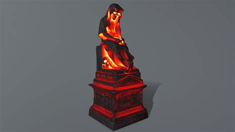 동상 3d 모델 9 Obj Free3d