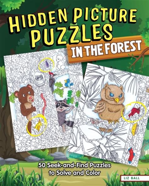 Hidden Picture Puzzles In The Forest 50 Seek And Find Puzzles To Solve