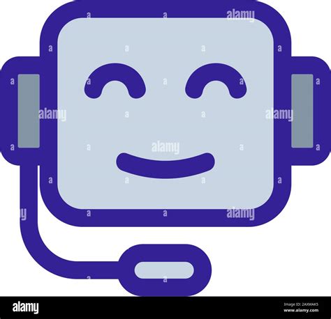 Chat Bot Icon Vector Isolated Contour Symbol Illustration Stock Vector