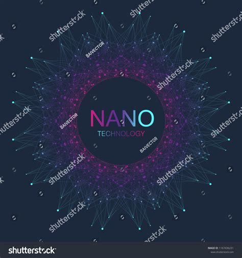 big data visualization artificial intelligence machine stock vector