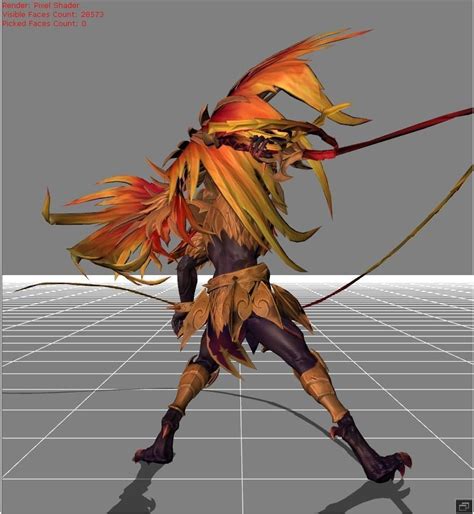 3d Model Kaja Inferno Taskmaster Skin Vr Ar Low Poly Cgtrader