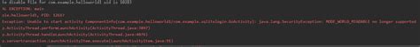 java lang SecurityException MODE WORLD READABLE错误解决 天岁 博客园