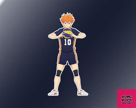Hinata Shoyo Haikyuu Glossy Anime Vinyl Sticker Etsy