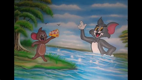 خطير جدا رسمة توم وجيري في غرفة الاطفال Youtube