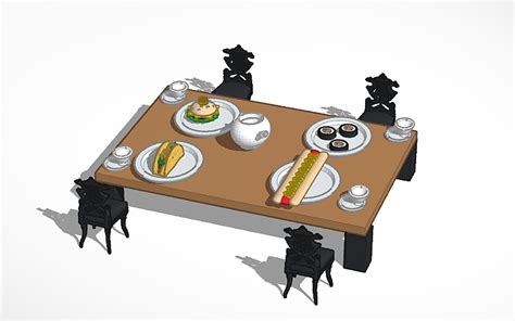 3d Design Dinner Tinkercad