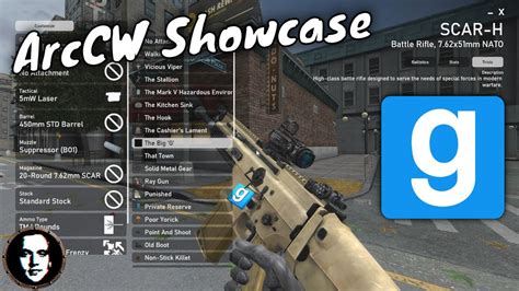 Garry S Mod Showcase Arctic S Customizable Weapons ArcCW YouTube