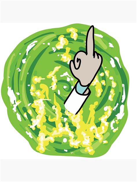 Rick Middle Finger Sticker For Sale By Tookerghamdik Redbubble