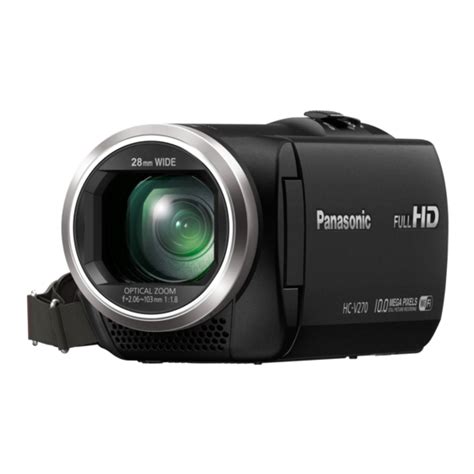 PANASONIC HC-V260 BASIC OPERATING INSTRUCTIONS MANUAL Pdf Download ...