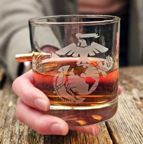 Benshot Usmc Ega Marines Rocks Glass 11oz Etsy