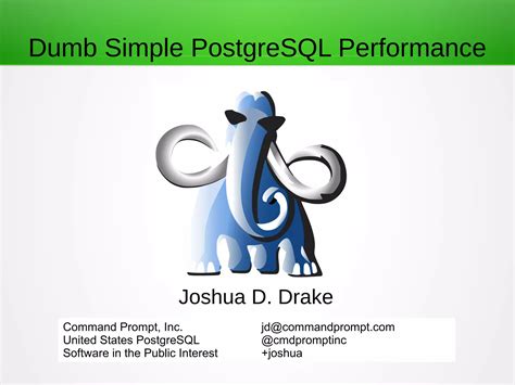 Dumb Simple Postgresql Performance Nycpug Ppt