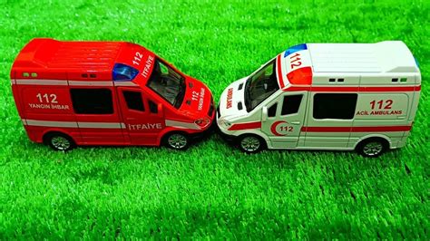 救急車のミニカー走る 緊急走行テスト 坂道走行Ambulance minicar runs in an emergency with siren sounding YouTube