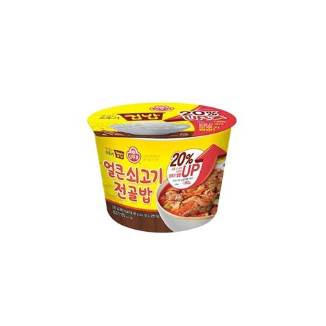 오뚜기 컵밥 얼큰 쇠고기전골밥 320g 12개 티몬
