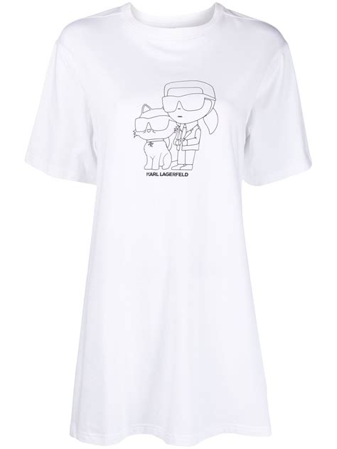 Karl Lagerfeld Ikonik 20 Pajama T Shirt Dress Farfetch