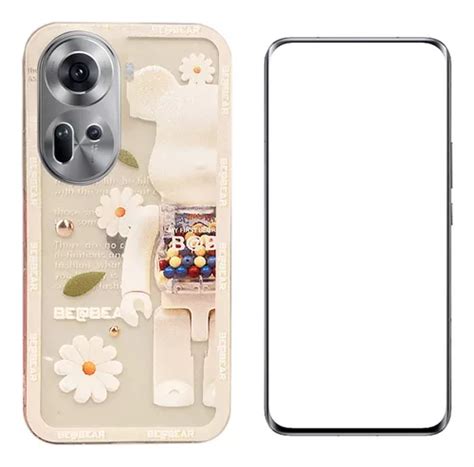 Funda Para Oppo Reno g Oso Muñeco Tener Vidrio Membrana Meses sin interés
