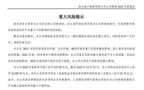 总负债183万亿、总资产146万亿 恒大地产已资不抵债显示集团信息