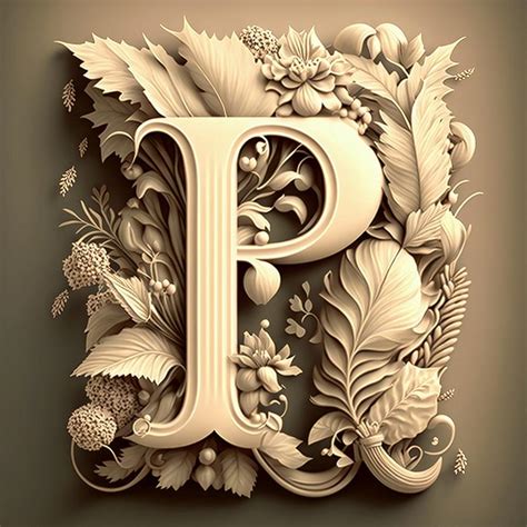 Letter P Digital Art By Bart Hugo Knight Fine Art America